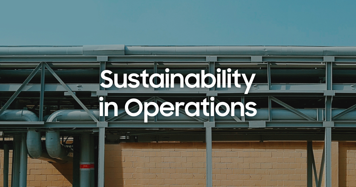 Sustainability in Operations | Planet | Sustainability | Samsung ...